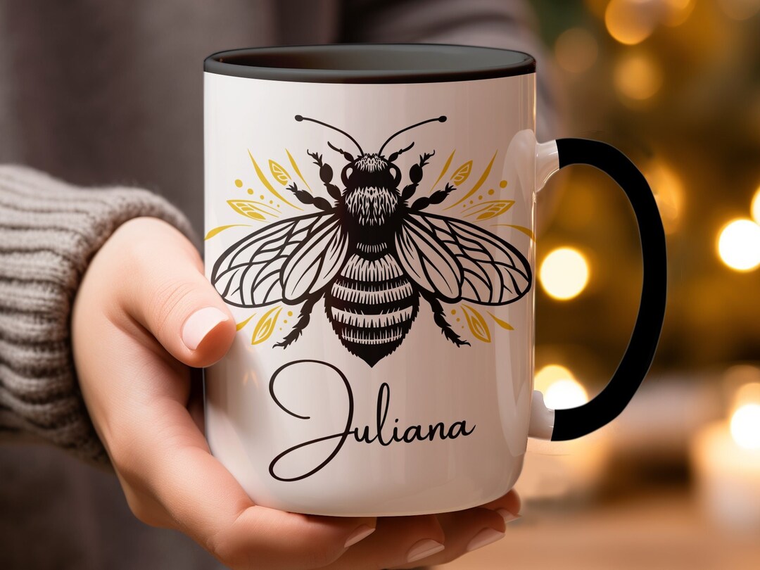 Personalized Bee Mug Honey Bee Gift Honey Bee Lover Gift Bee Custom ...
