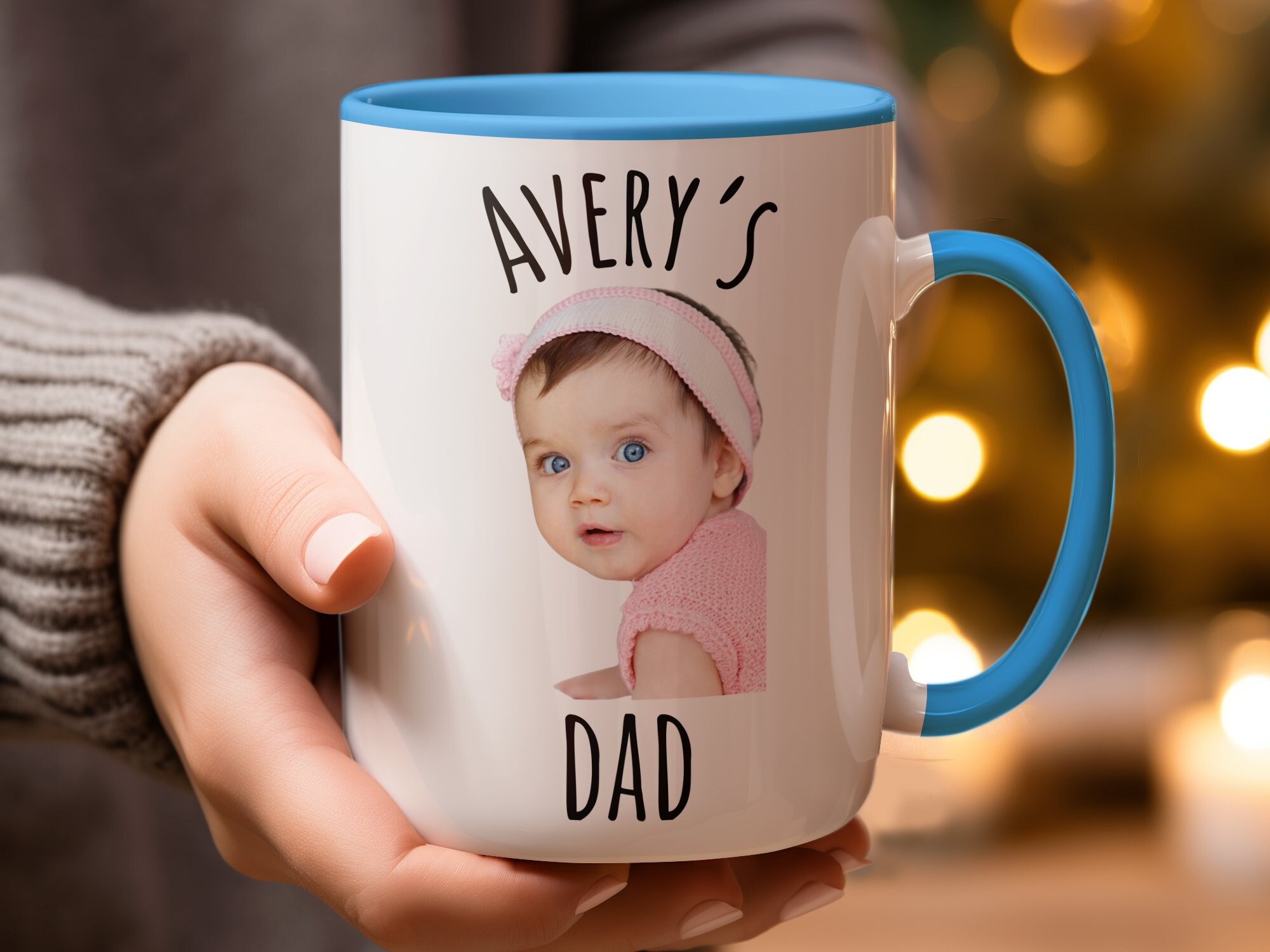 Custom Baby Face Photo Mug, New Parent Gift, Mug for Dad / Mom, Mug ...