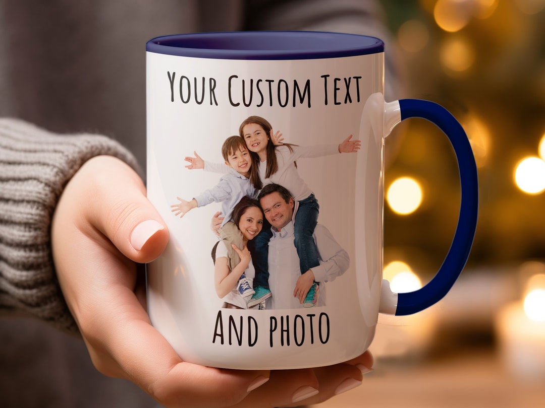 Custom Coffee Mug With Photo, Personalized Picture Coffee Cup, Custom ...