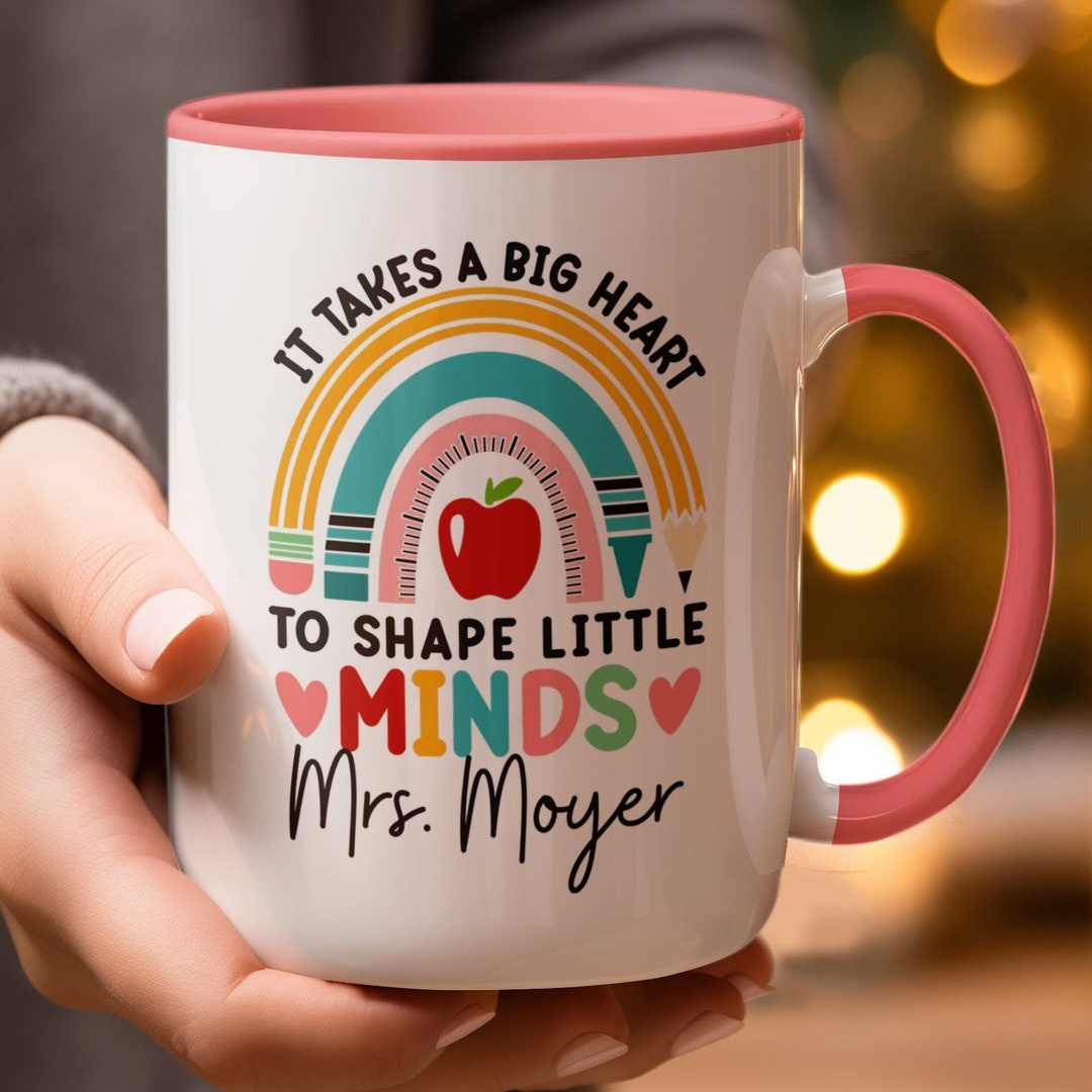 Custom Teacher Appreciation , Personalized Teacher Mug, Thank You Gift ...