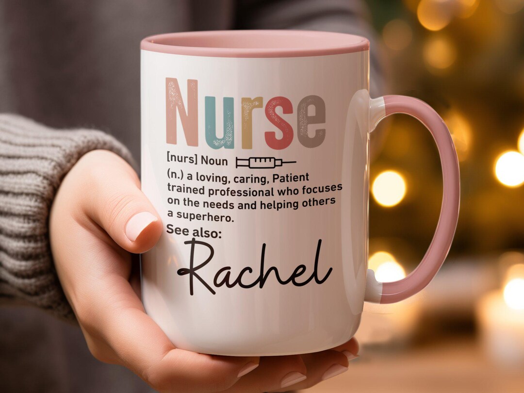 Custom Nurse Mug, Personalized Nurse Coffee Mug, Custom Rn Gifts, Nurse ...