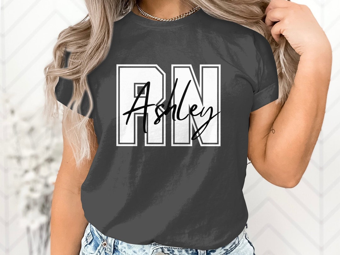 Personalized RN Nurse Shirt, Custom Nurse Shirts, Nurse Life T-shirt ...