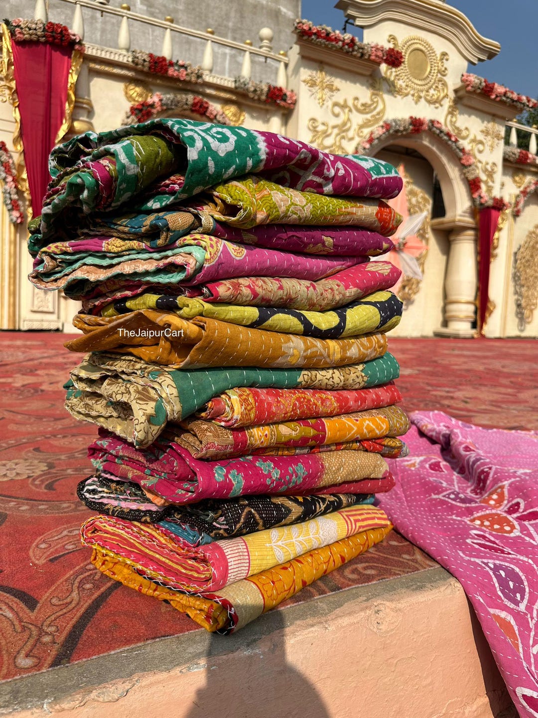 Wholesale Lot Vintage Kantha Quilt, Sari Coverlet, Sundance Kantha ...