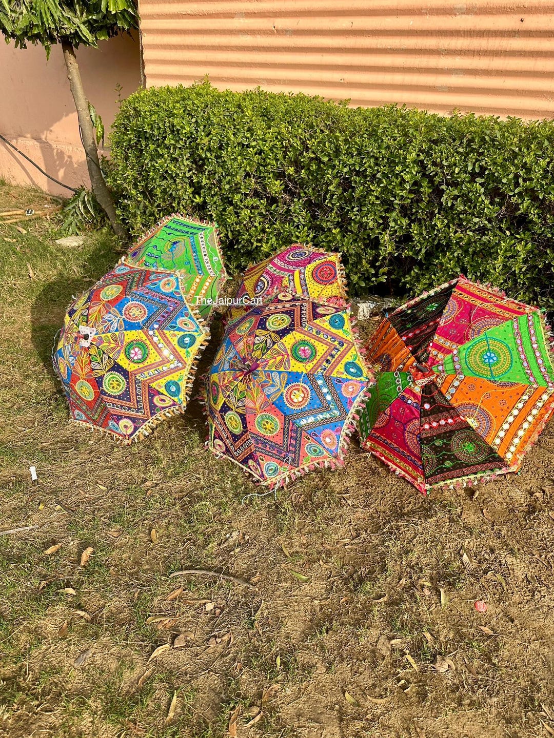 Mix Lot Indian Wedding Umbrella Handmade Umbrella Decorations Parasols ...