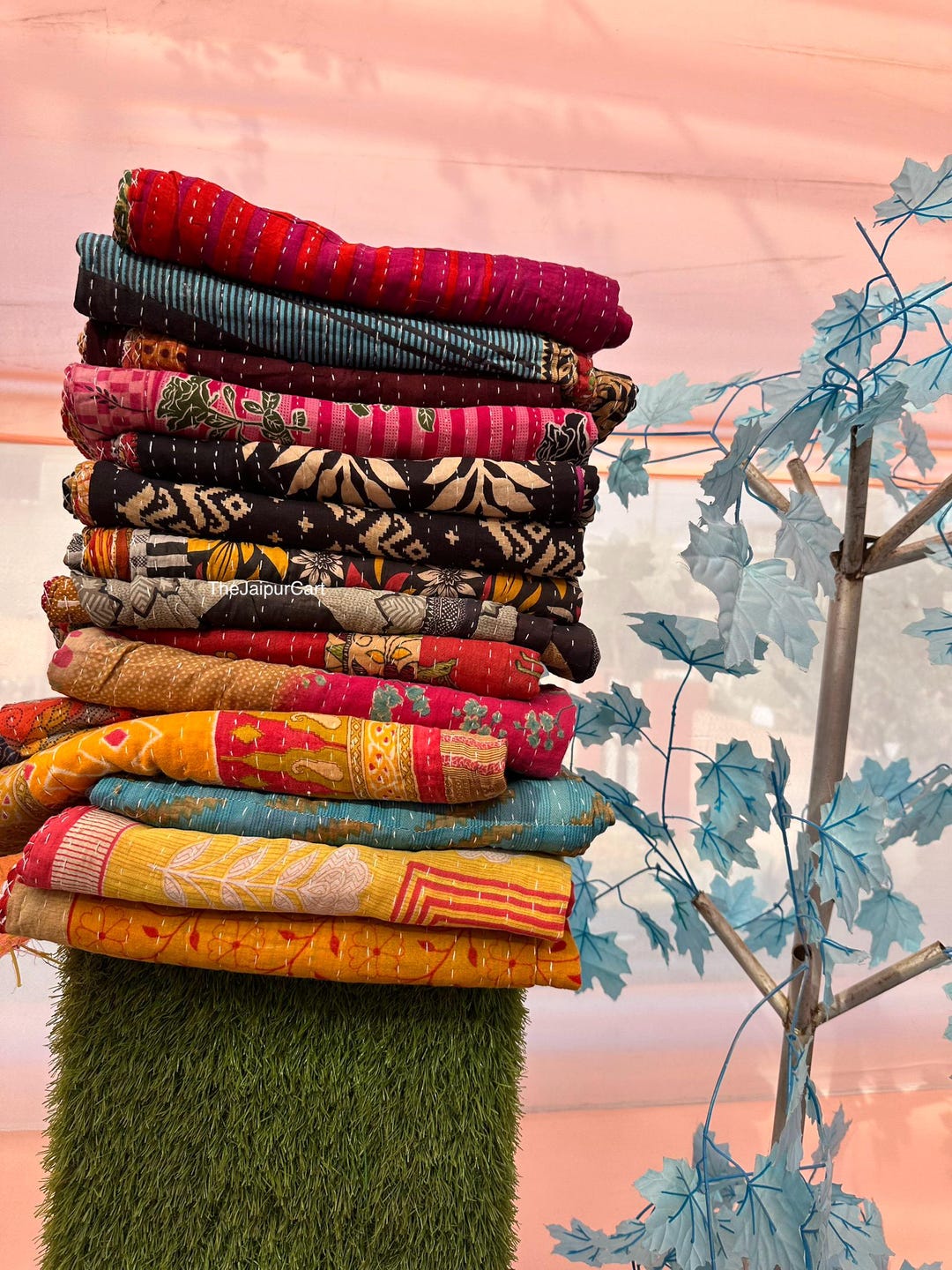 Wholesale Lot Vintage Kantha Quilt, Sari Coverlet, Sundance Kantha ...