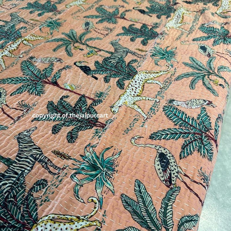 Jungle Print Fabric - Etsy