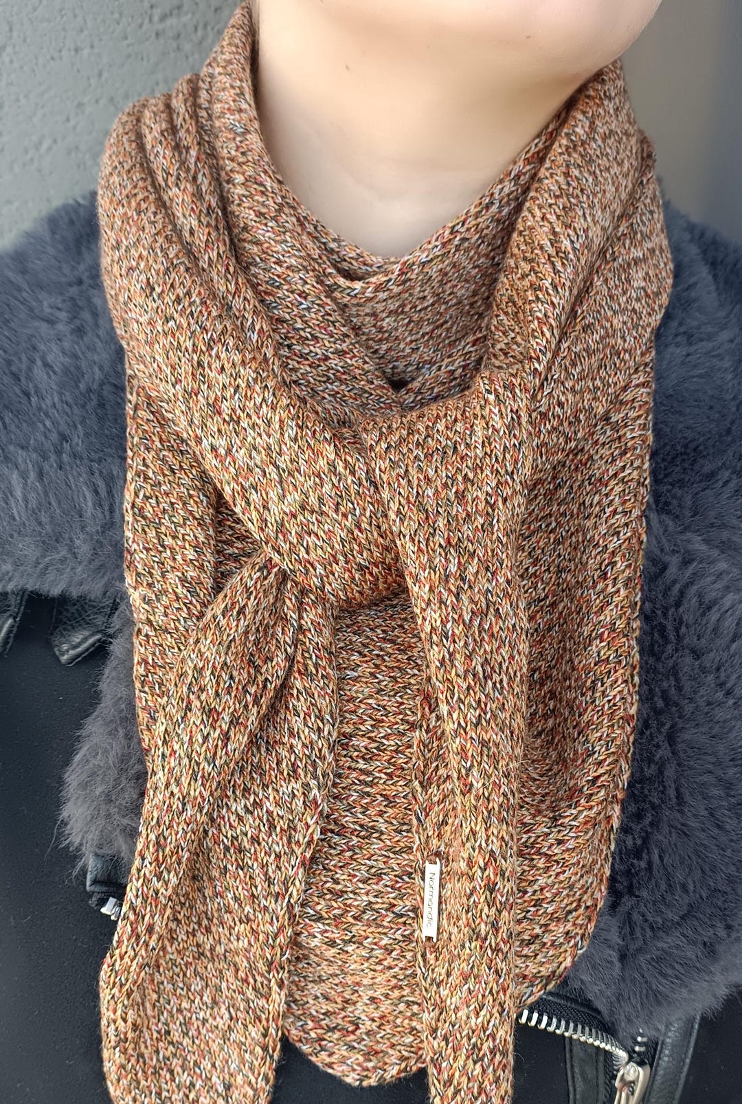Handmade Shawl With Unique Coloring, 100% Italian Merino Wrap, Shawl in ...