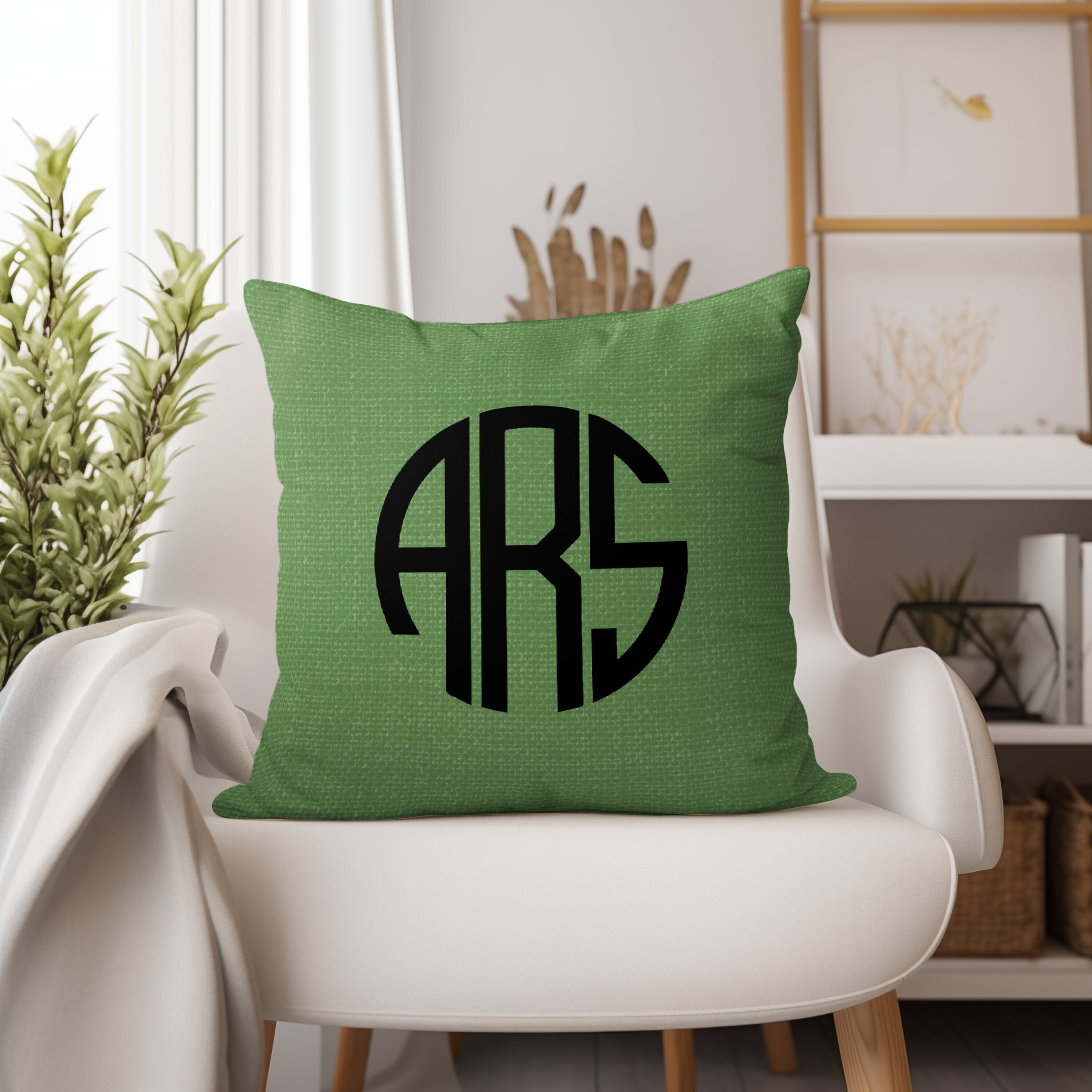 Monogram Pillows Initial Pillow Custom Name Pillow Customizable Pillow ...