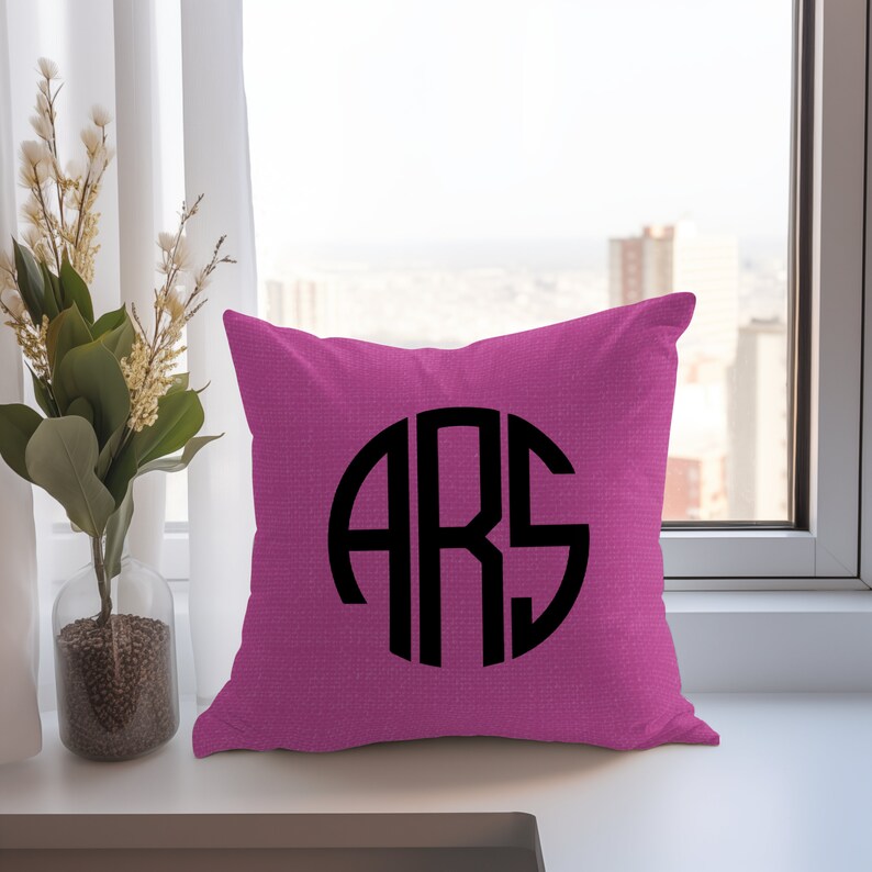 Monogram Pillows Initial Pillow Custom Name Pillow Customizable Pillow ...
