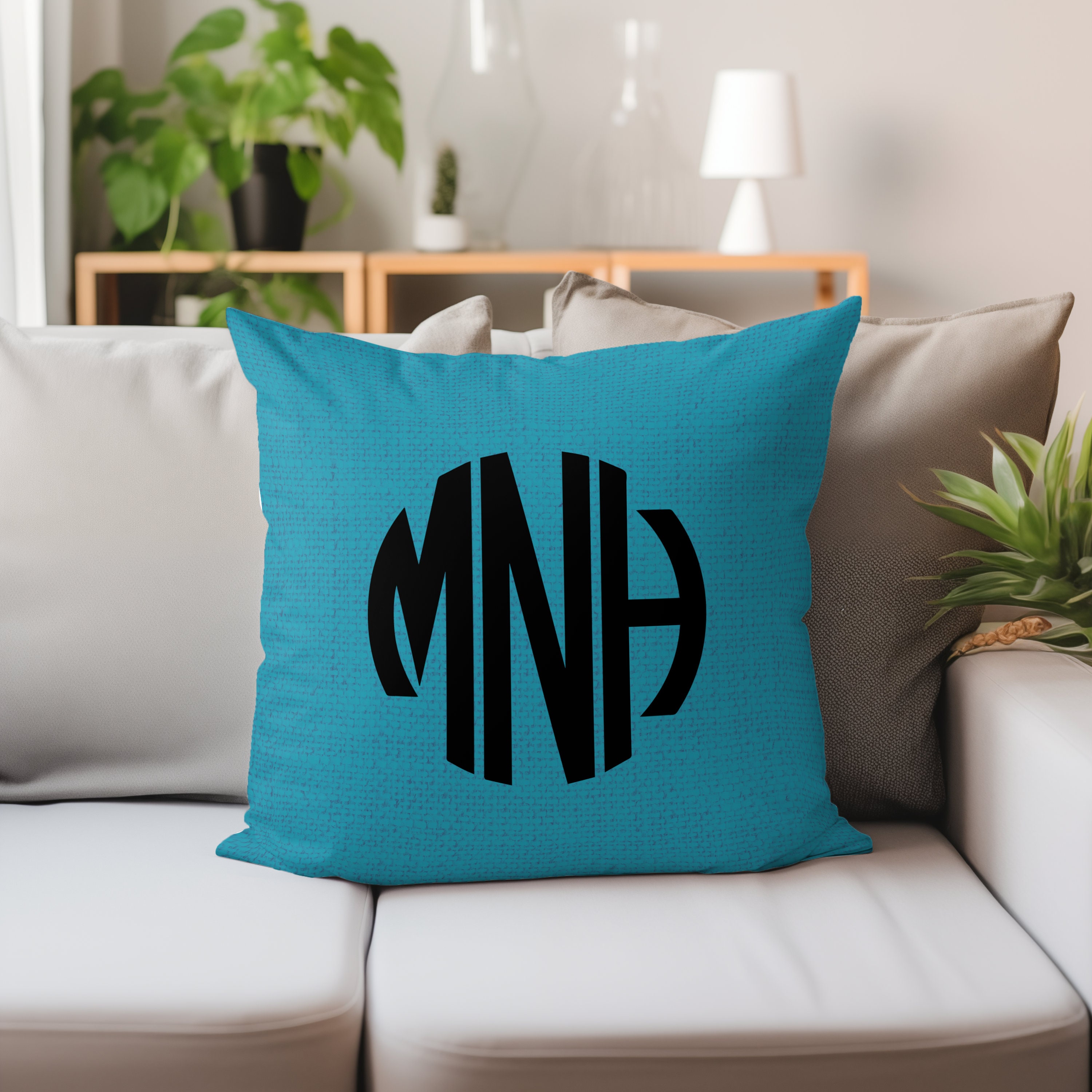 Monogram Pillows Initial Pillow Custom Name Pillow Customizable Pillow ...