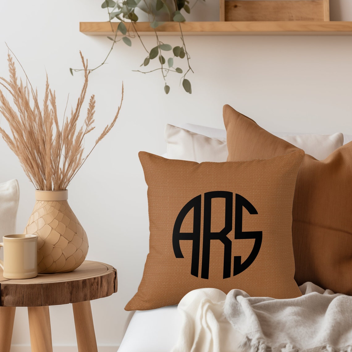 Monogram Pillows Initial Pillow Custom Name Pillow Customizable Pillow ...