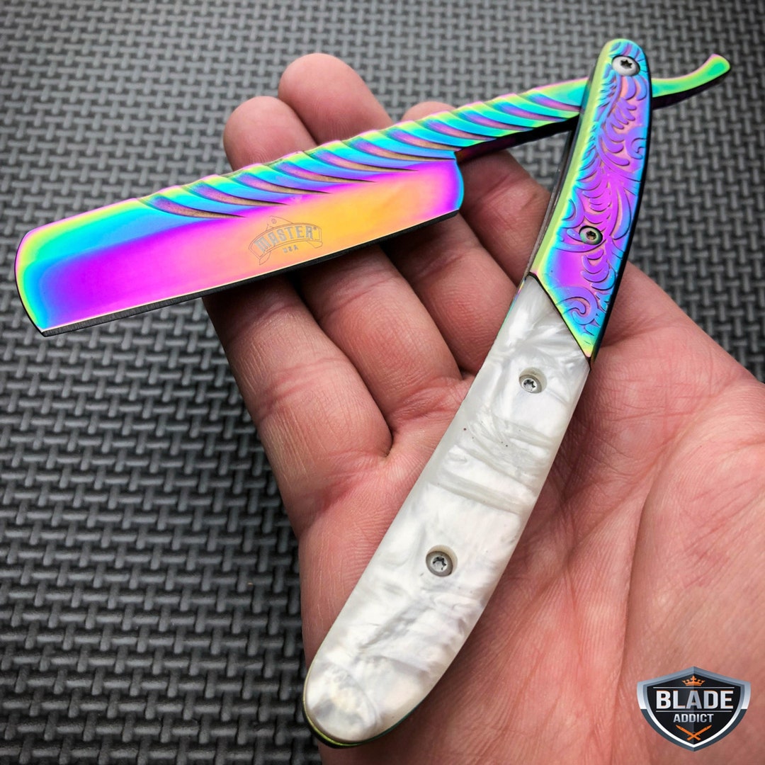 The Barber Balisong Butterfly Knife Straight Razor CSGO - Etsy