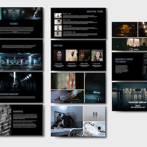 Crime Film Pitch Deck - Thriller, Mystery - Canva Template - Etsy