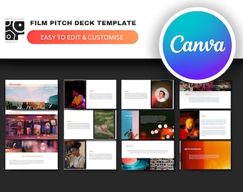 Cinematic Film Pitch Deck Template - Etsy