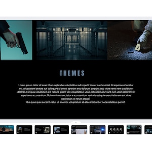 Crime Film Pitch Deck - Thriller, Mystery - Canva Template - Etsy