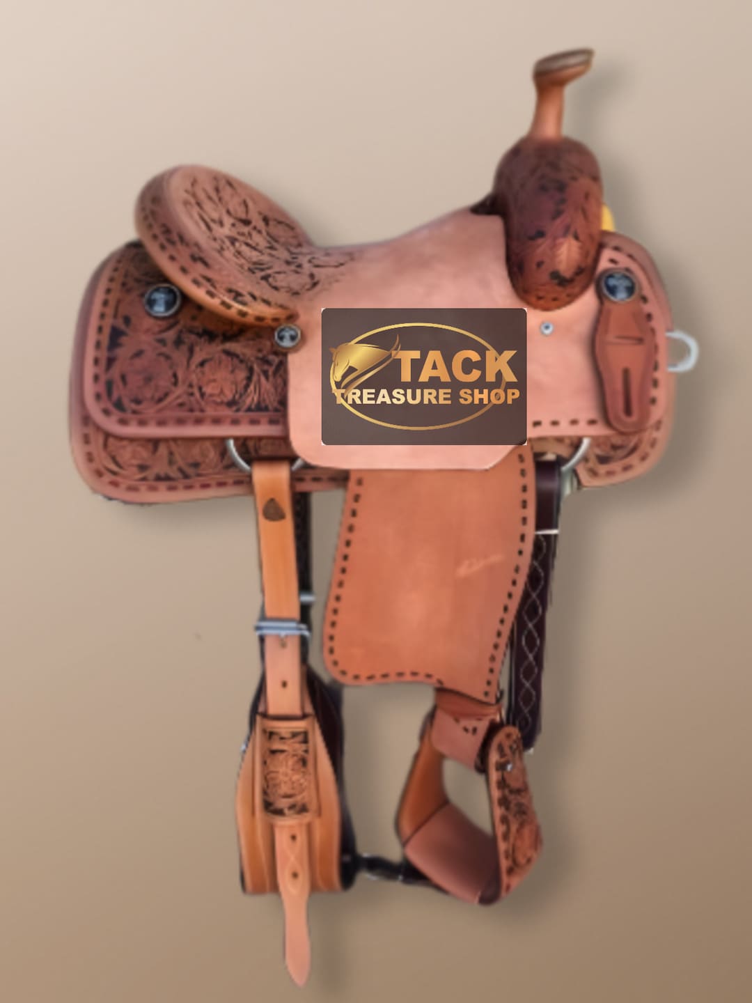 Western Barrel Racing Saddle Premium Leather Horse Saddle With Matching ...