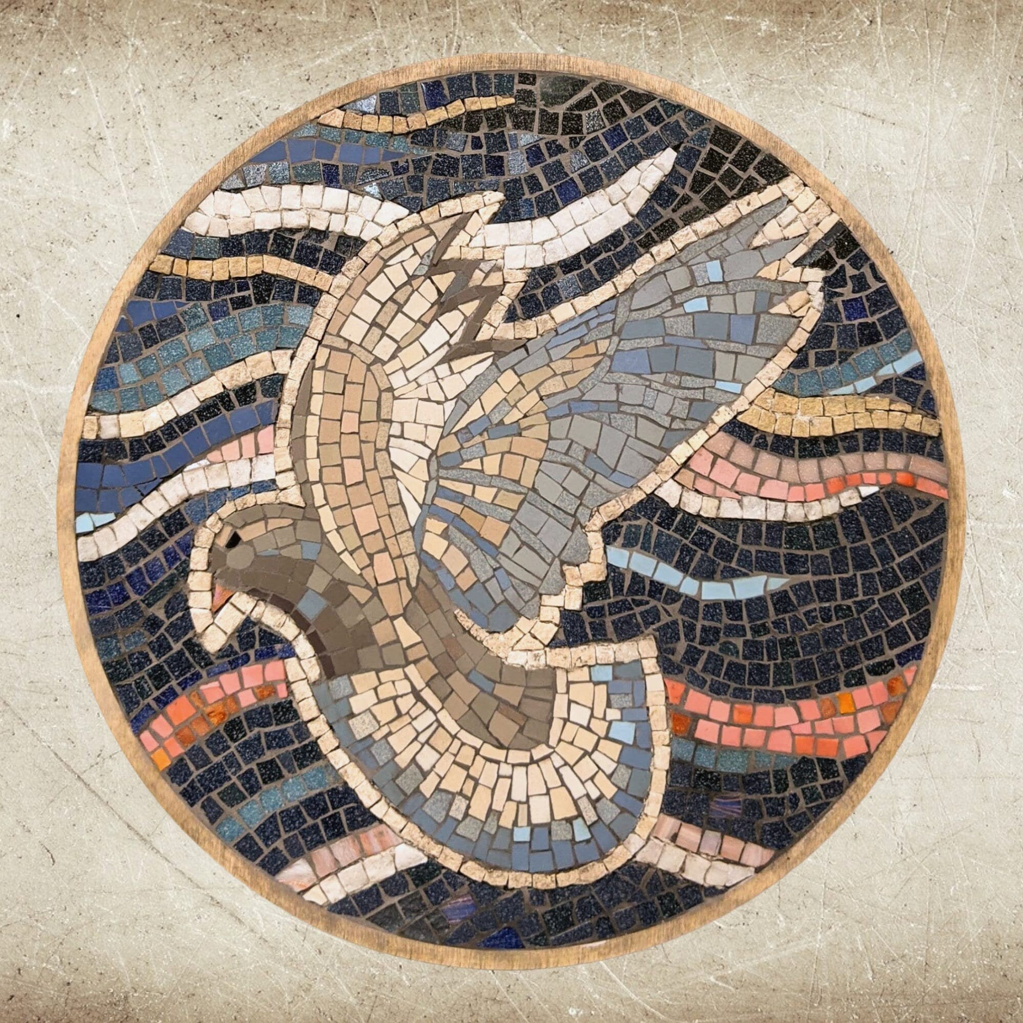 Flying Dove Roundel Mosaic - Etsy