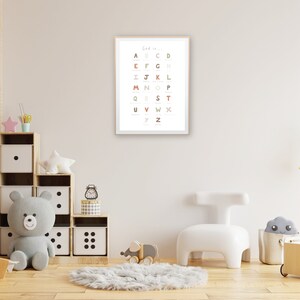 God is A-Z Wall Art Kids, Faith Mustard Seed, Bible Verse Print for ...