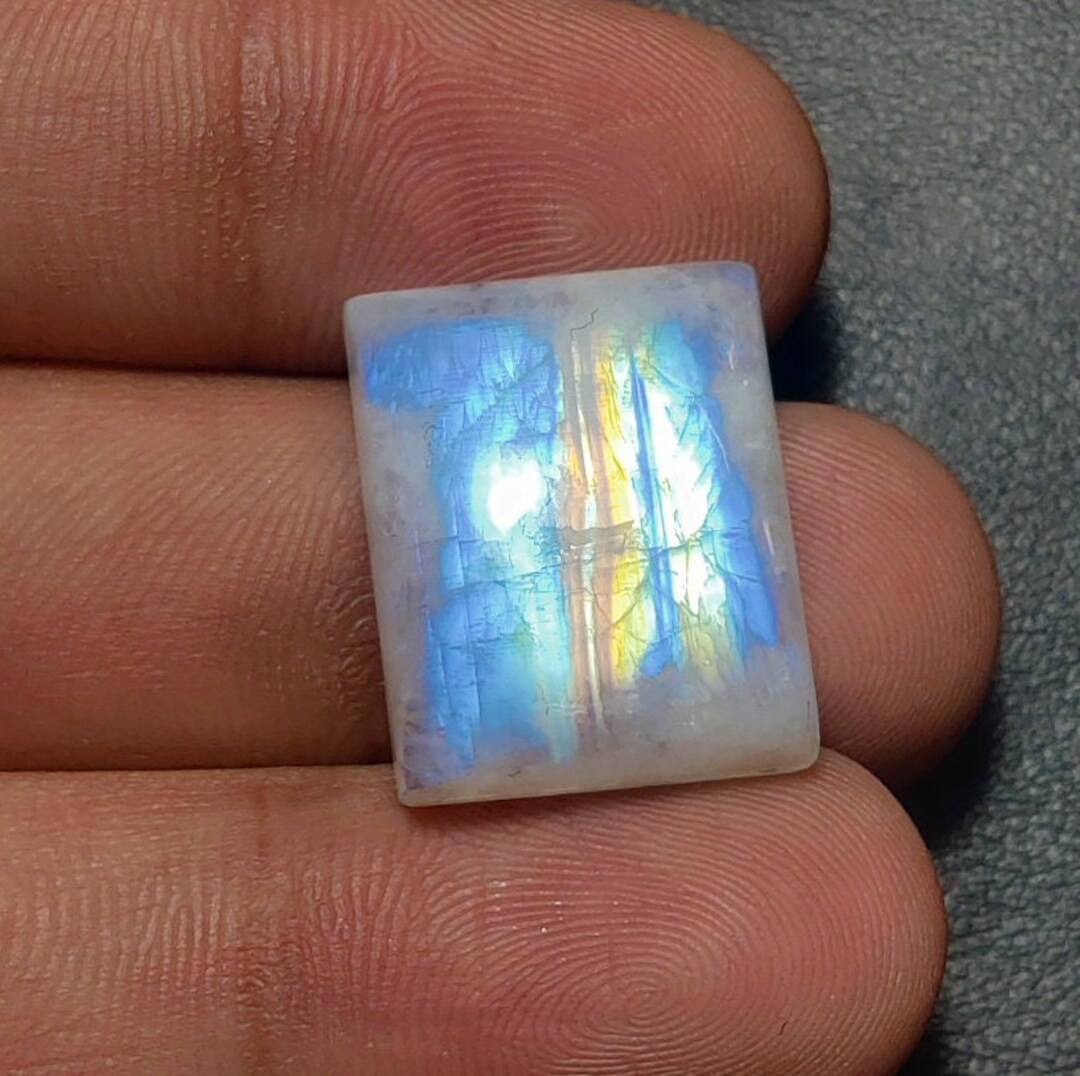 High Quality Rainbow Moonstone Cabochon | Rainbow Moonstone Loose ...