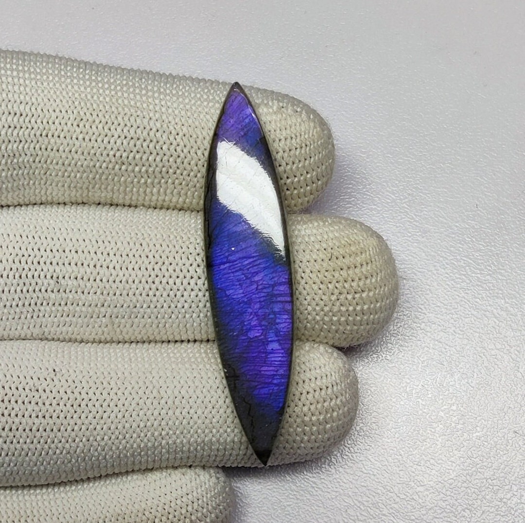 Amazing Purple Labradorite Cabochon | Natural Labradorite Gemstone ...