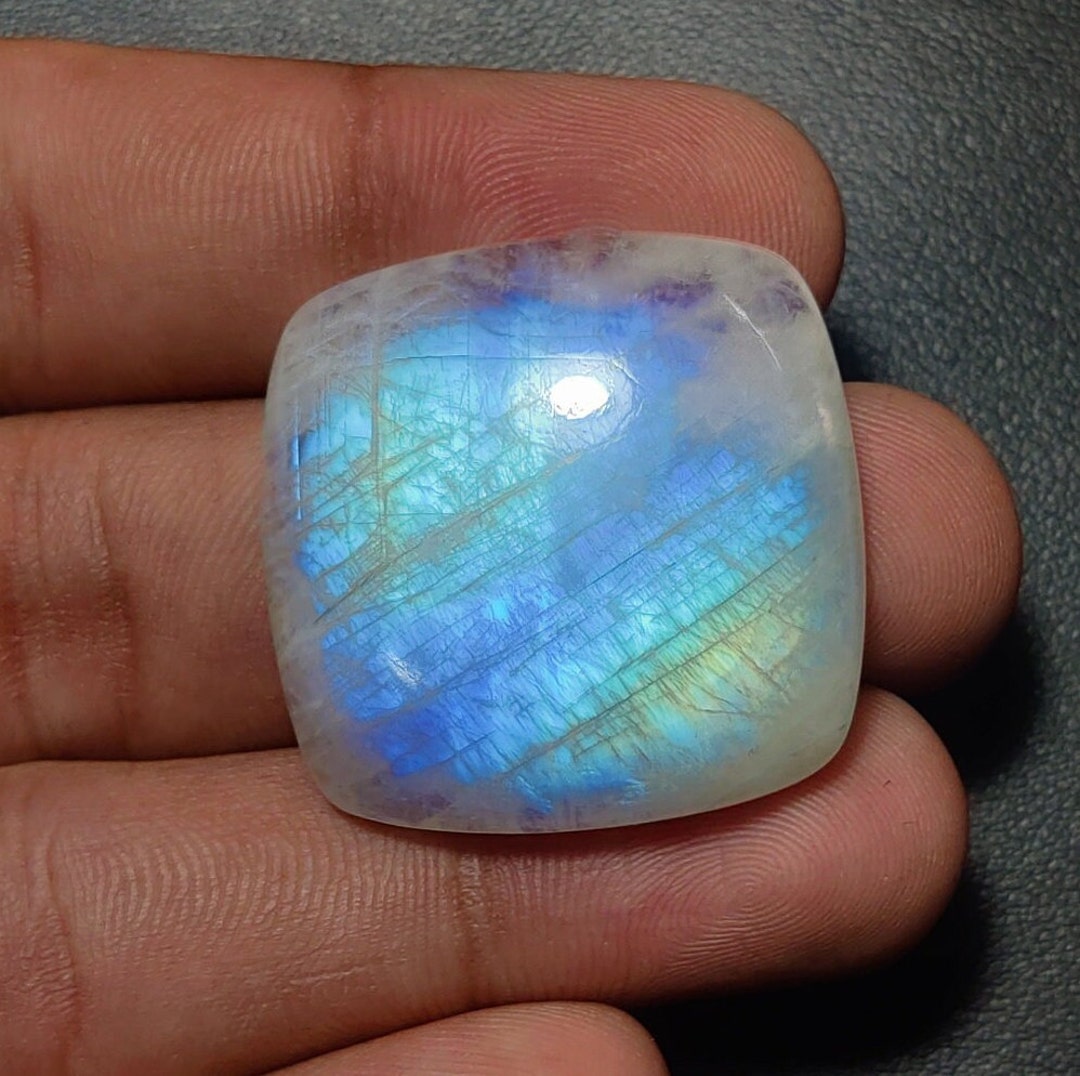AAA Quality Moonstone Gemstone Cabochon | Multi Moonstone Cabochon ...