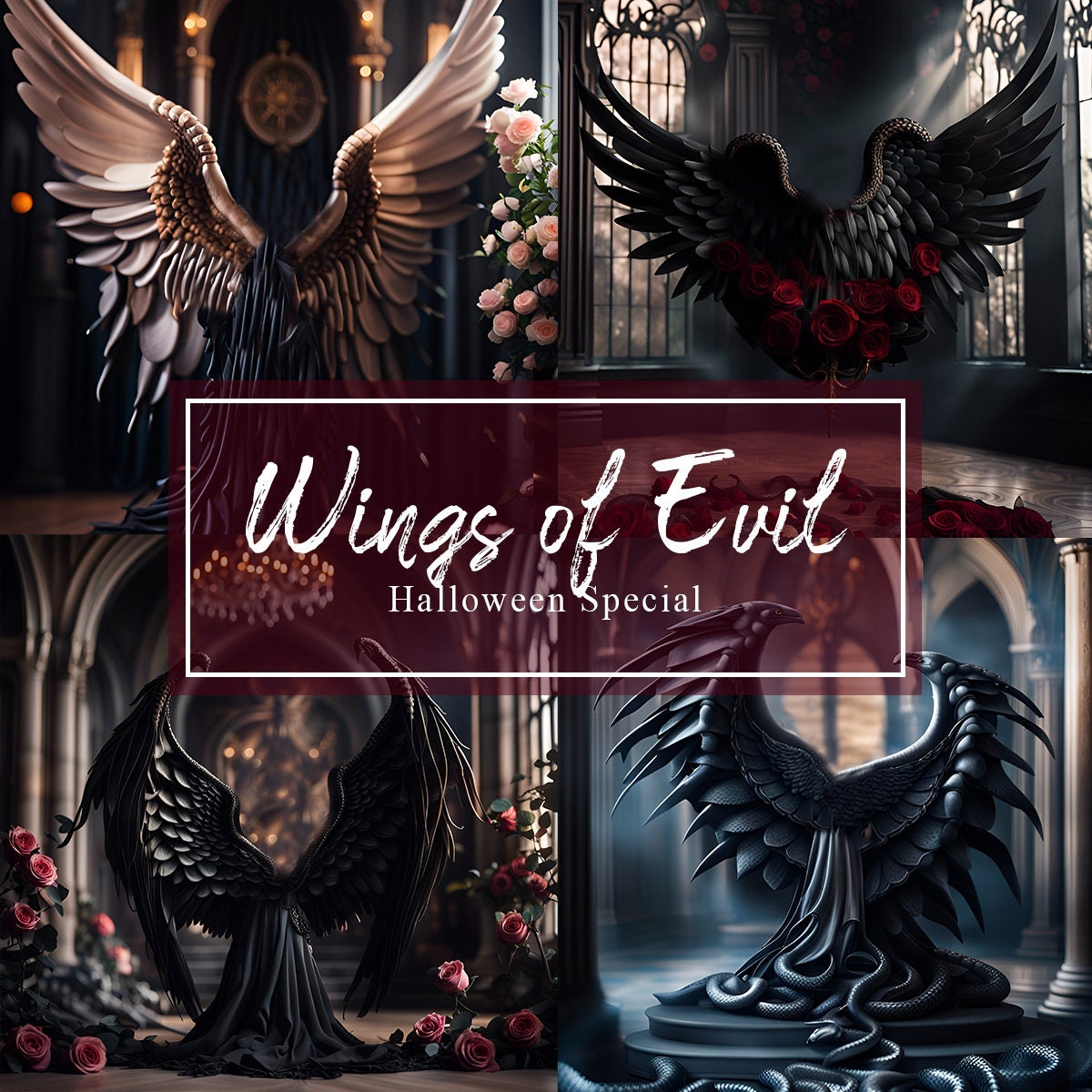 20 Devil Wings Backdrop Wings Ovelay Photoshop Halloween Scene Backdrop ...