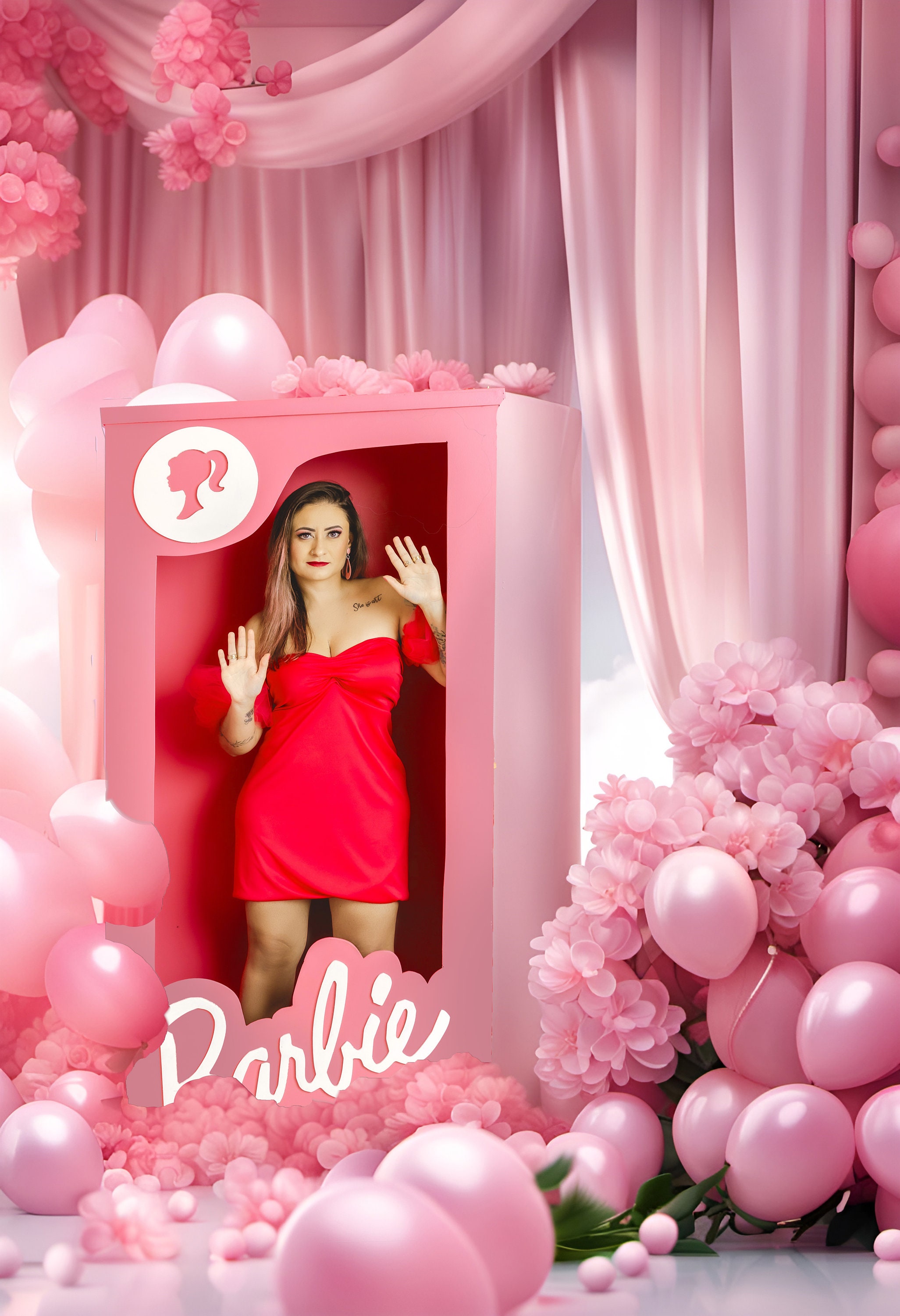 Barbie Backdrop Birthday Barbi Photo Booth Barbie Box Barbi - Etsy