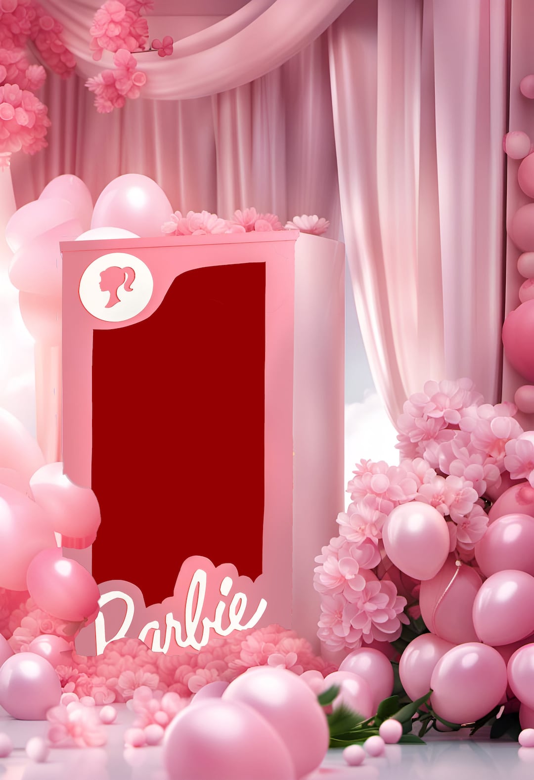 Barbie Backdrop Birthday Barbi Photo Booth Barbie Box Barbi - Etsy