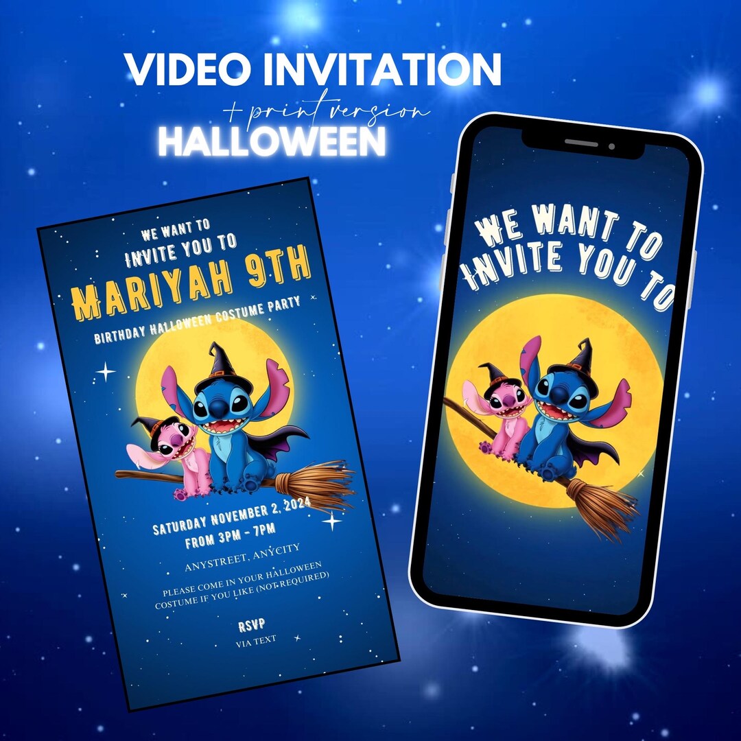 Halloween Invitation Video Template Villain Party Animated Invite ...
