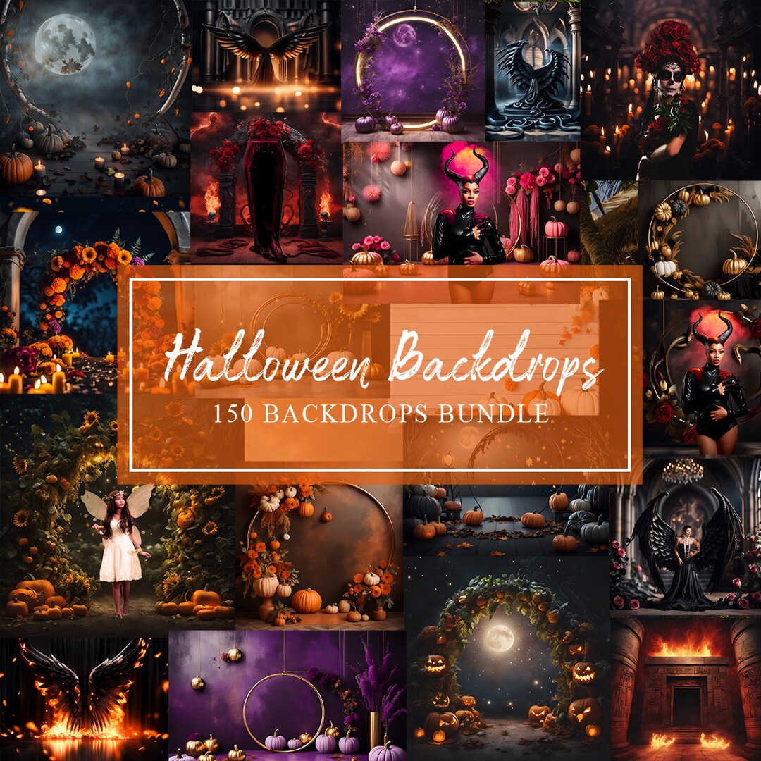 150 Halloween Photography Backdrop Halloween Fundo Party Photo - Etsy