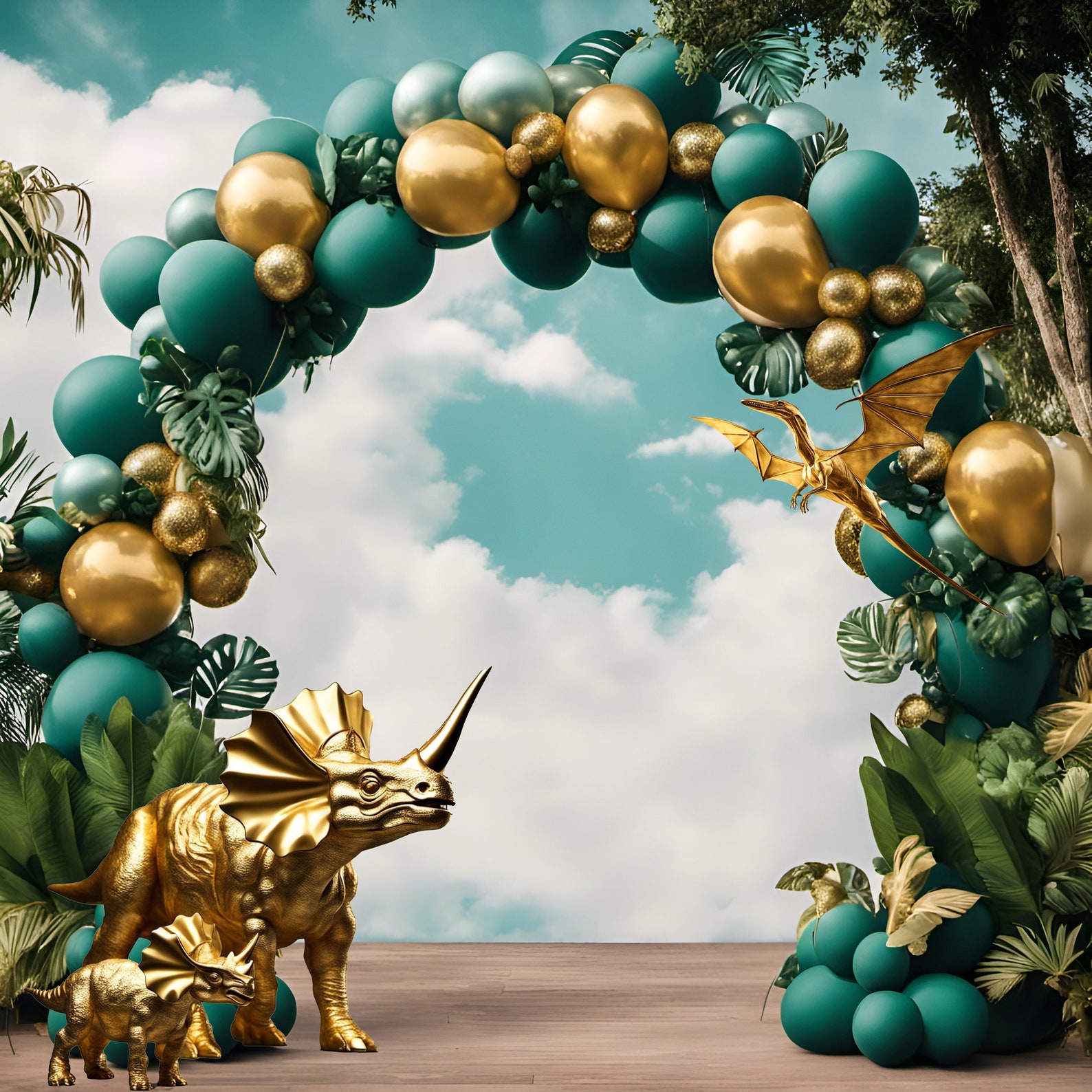 Birthday Backdrop for Kids Dinosaur Birthday Background for - Etsy