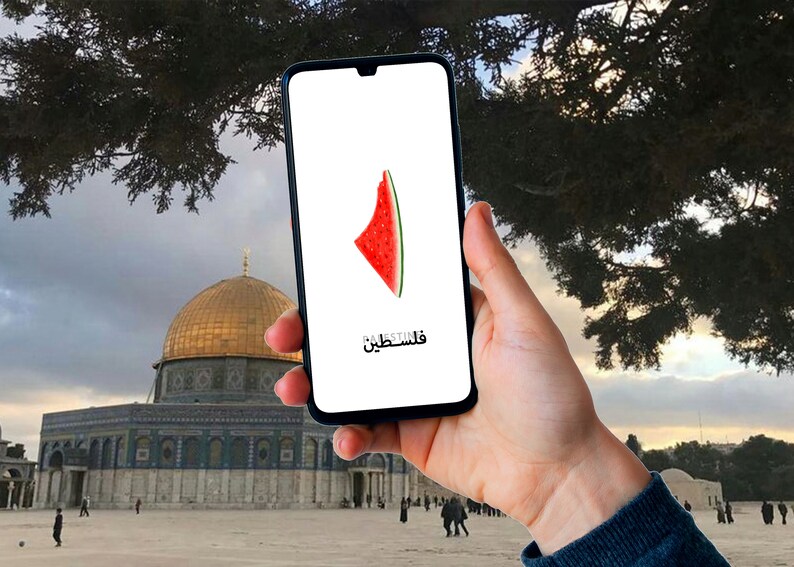 Palestine Poster Set of 3 Free Palestine PNG Watermelon Wall Art ...