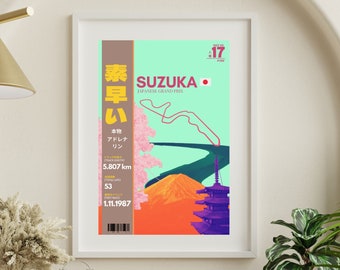 F1 Singapore Grand Prix | Japanese Aesthetic Formula 1 Print| F1 ...