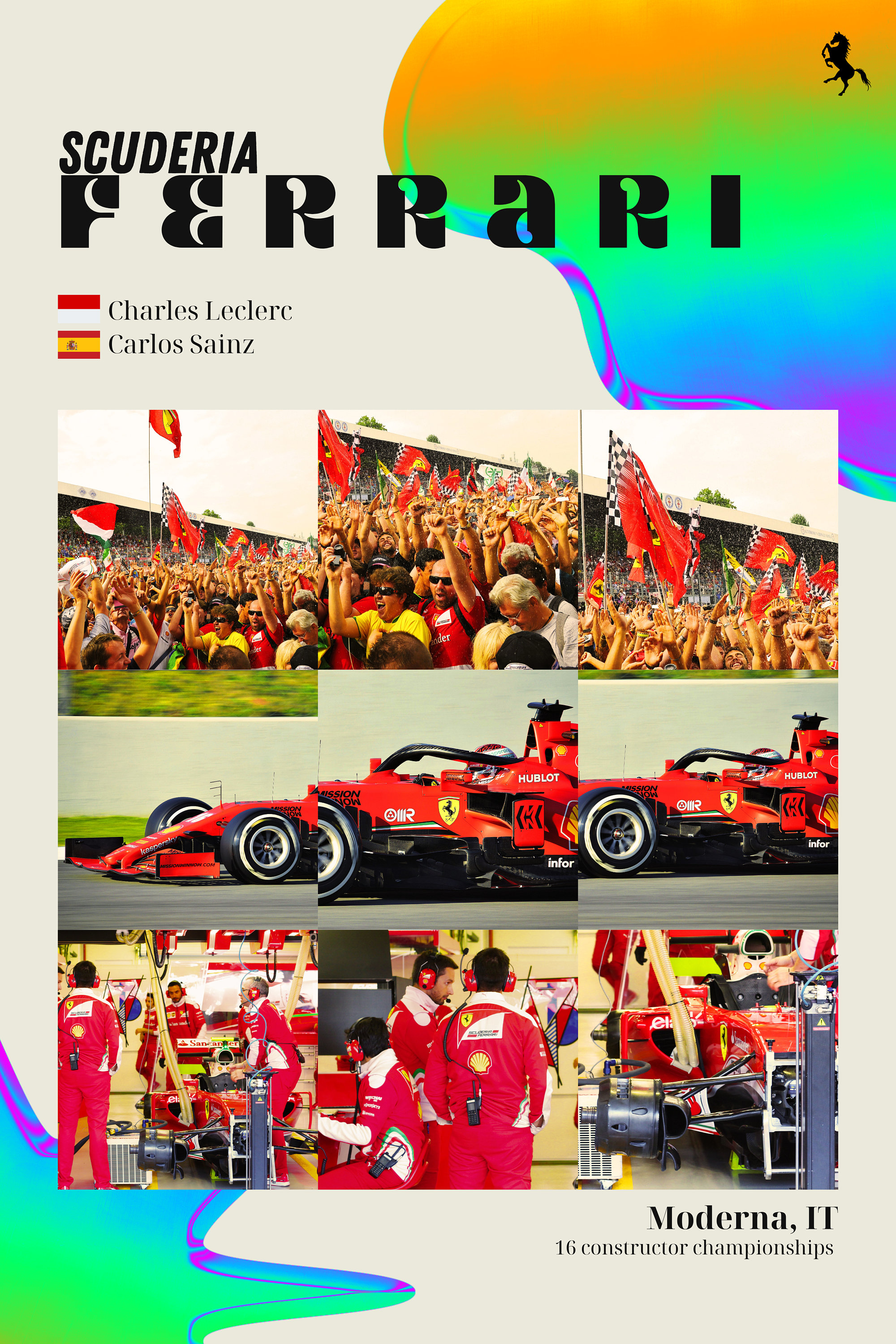 Ferrari F1 Team Poster Modern Aesthetic Formula 1 Print F1 - Etsy