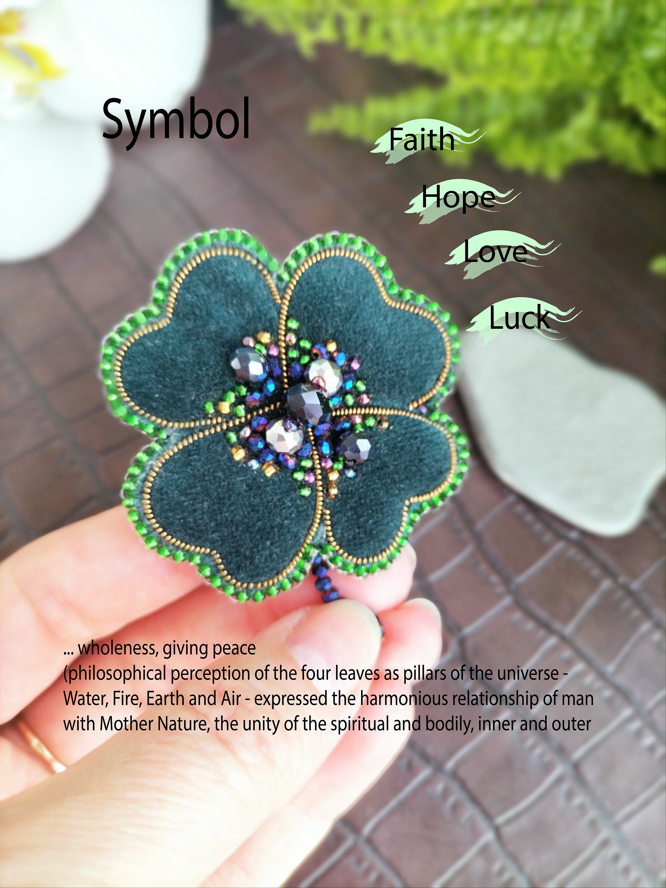 Four Leaf Clover Lapel Pin - Good Luck Charm - Etsy