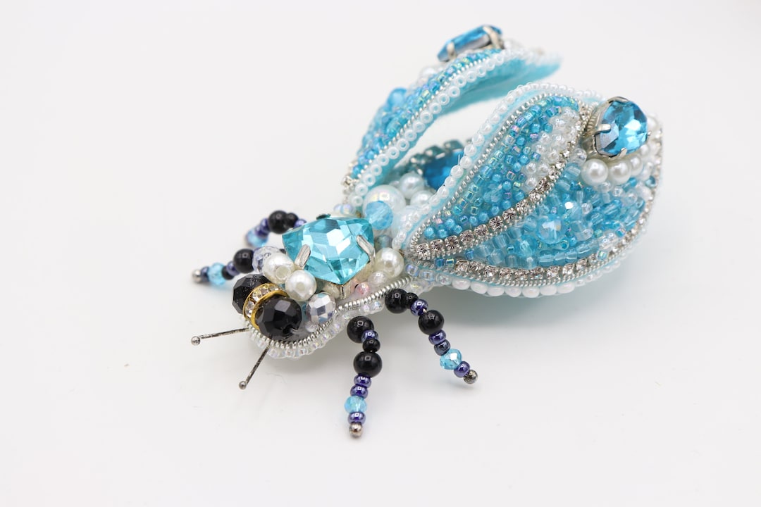 Insect Brooch Handmade Jewelry Brooches Beaded Brooch Fly Brooch Pin ...
