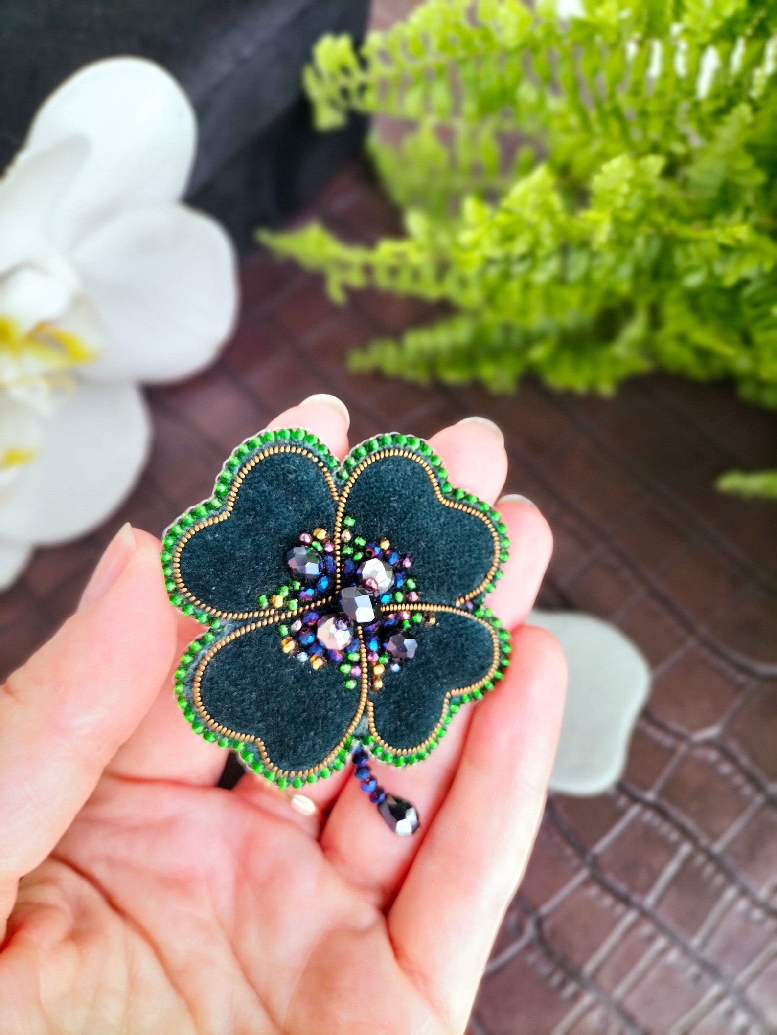 Four Leaf Clover Lapel Pin - Good Luck Charm - Etsy