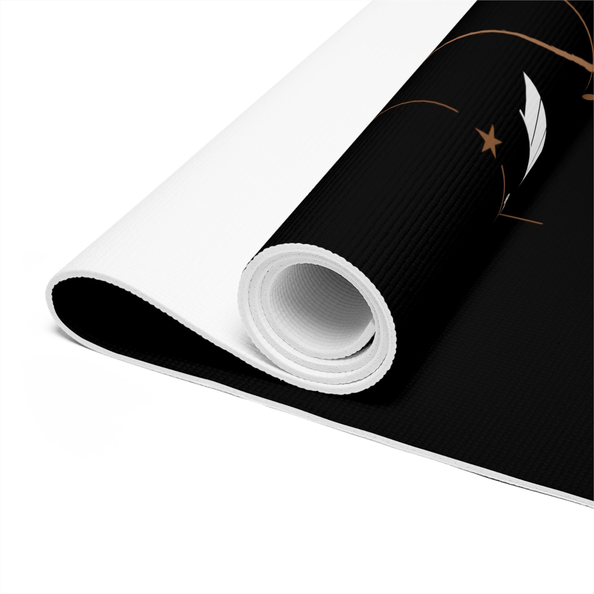 Celestial, Moon, Stars, Sun, Constellation, White Yoga Mat 24 X 72 X 0. ...