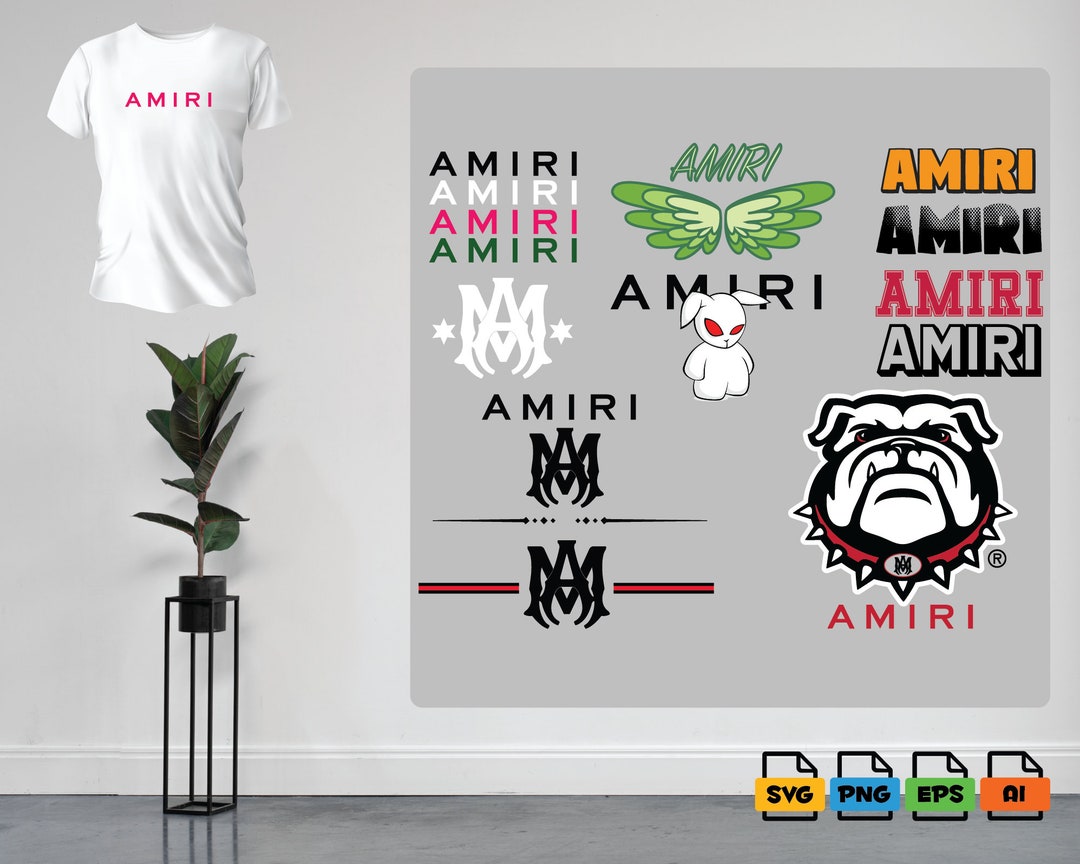 AMIRI SET Svg digital y formatos Png de 300 Dpi con fondo - Etsy España