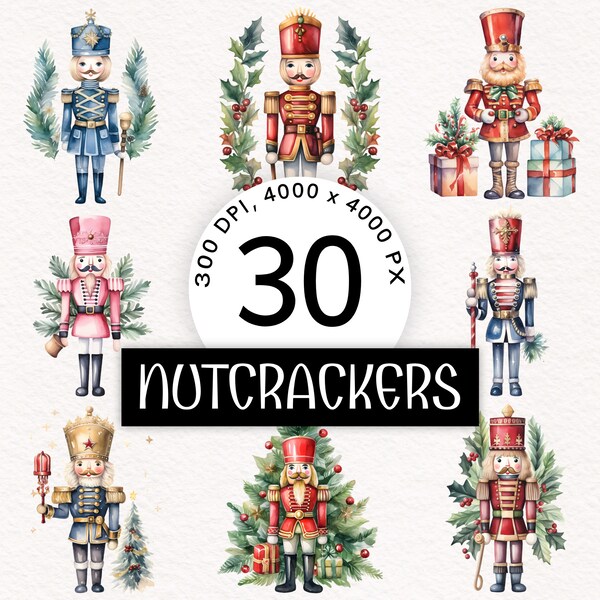 Nutcrackers Clipart - Etsy