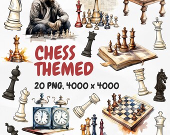 120 Pc Chess Clipart PNG Images With Transparent Backgrounds - Etsy Canada