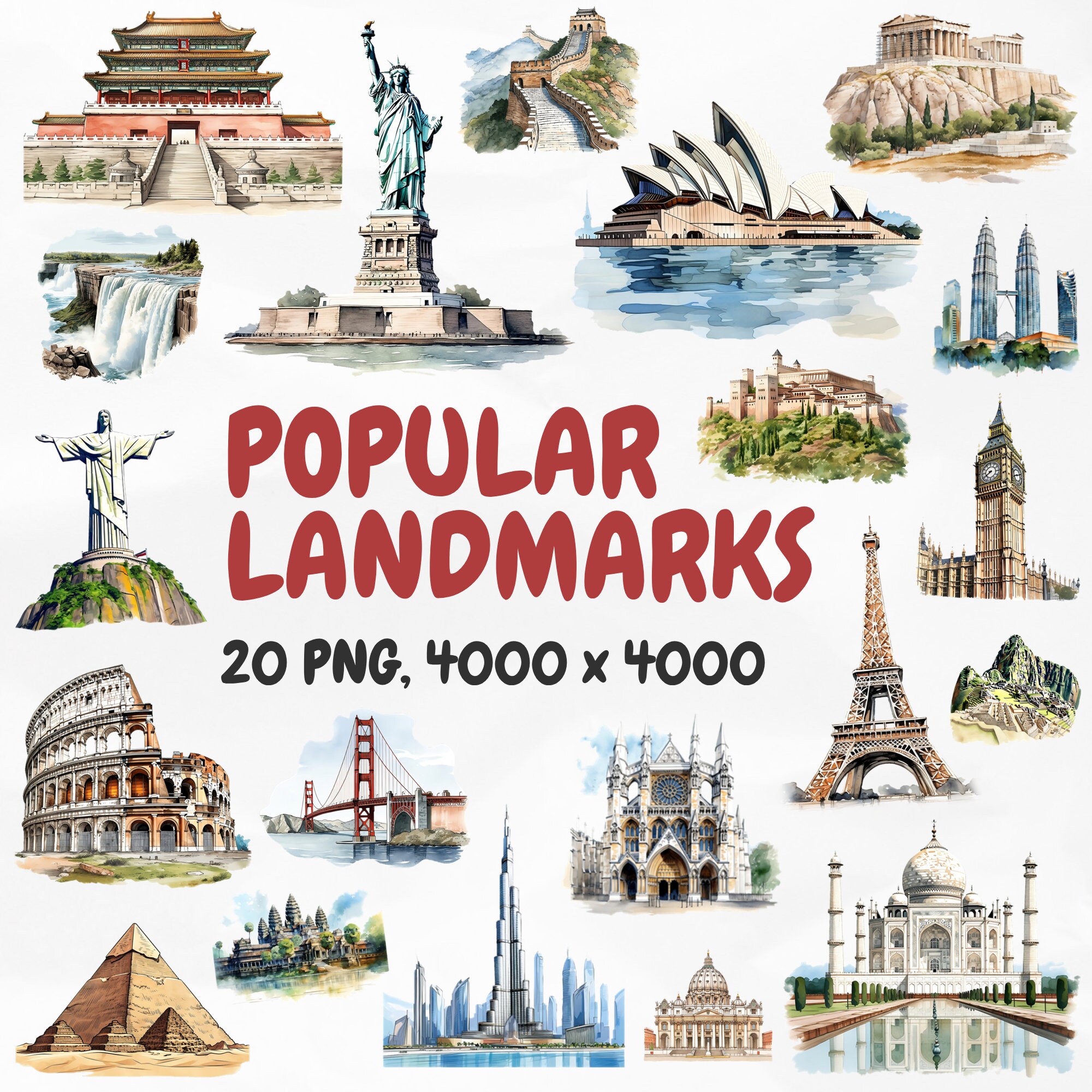 World Famous Places Clipart