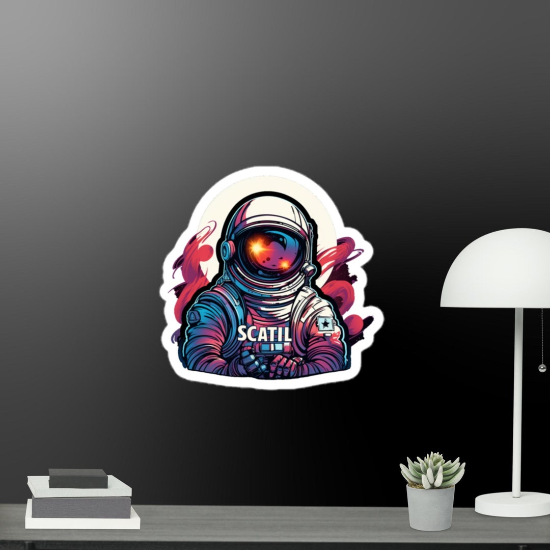 Astronaut Vinyl Sticker - Etsy