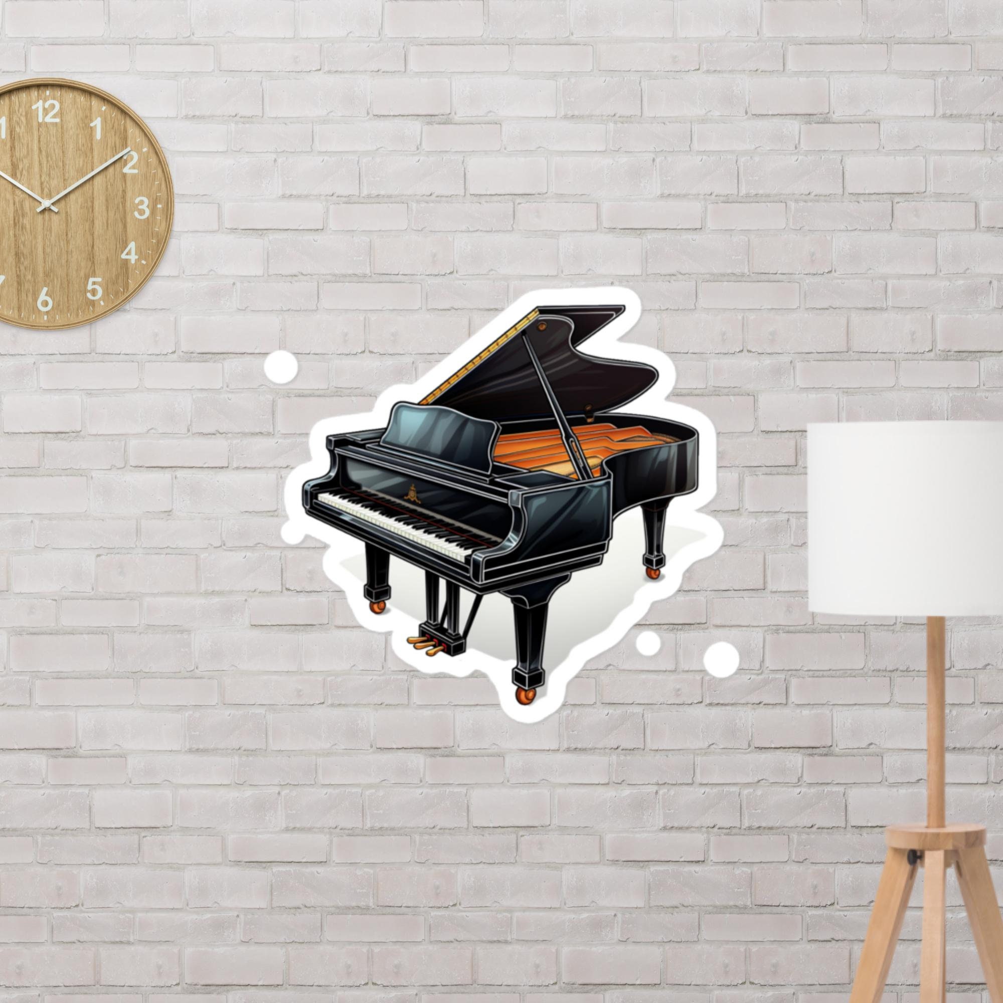 Grand Piano Vinyl Sticker - Etsy