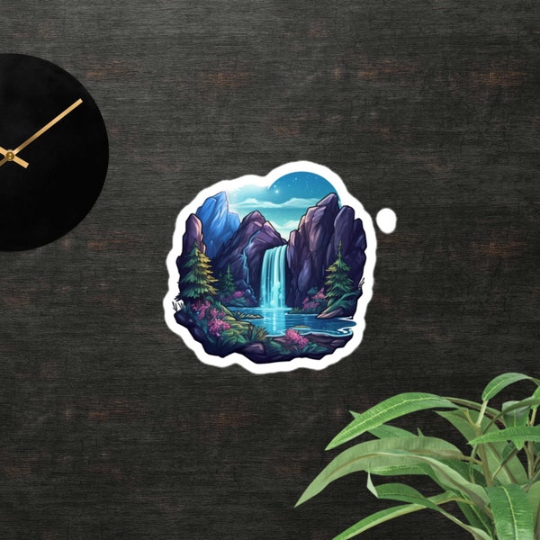 Waterfall Sticker - Etsy