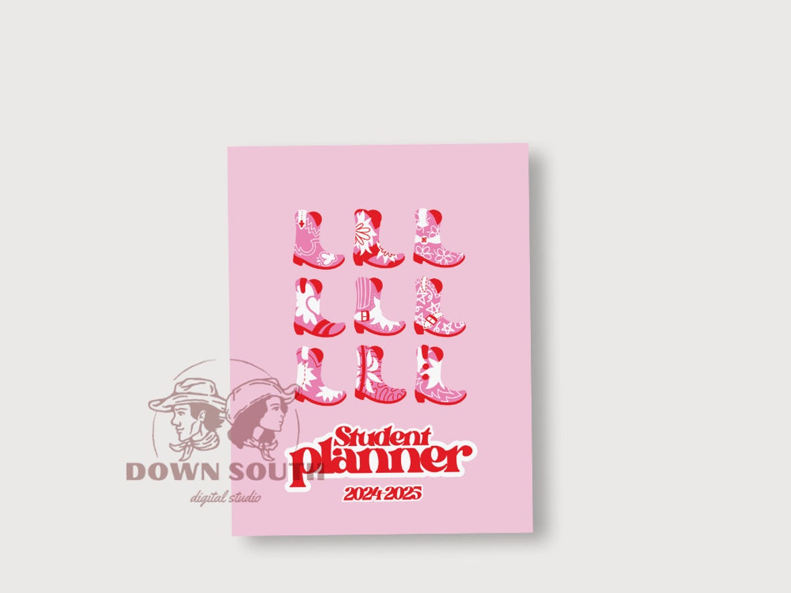 Pink Cowgirl School Planner 2024-2025 |PDF Print - Etsy