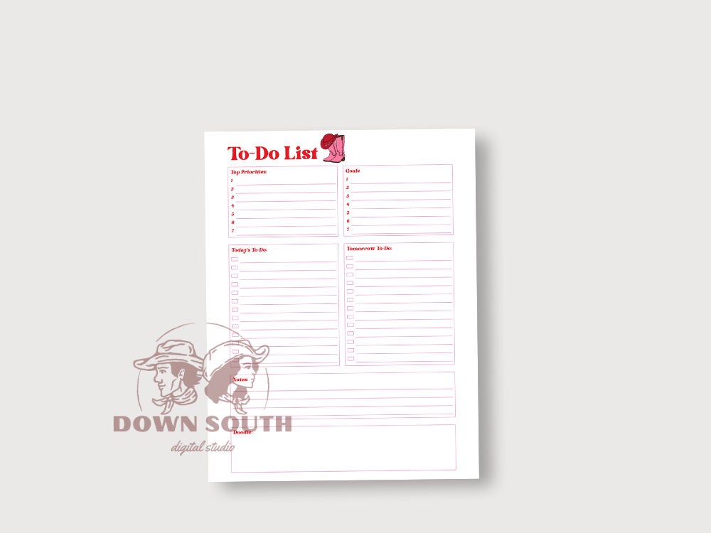 Pink Cowgirl School Planner 2024-2025 |PDF Print - Etsy