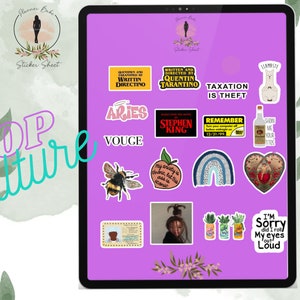 Iconic: Pop Culture & Meme Digital Planner Stickers - Etsy