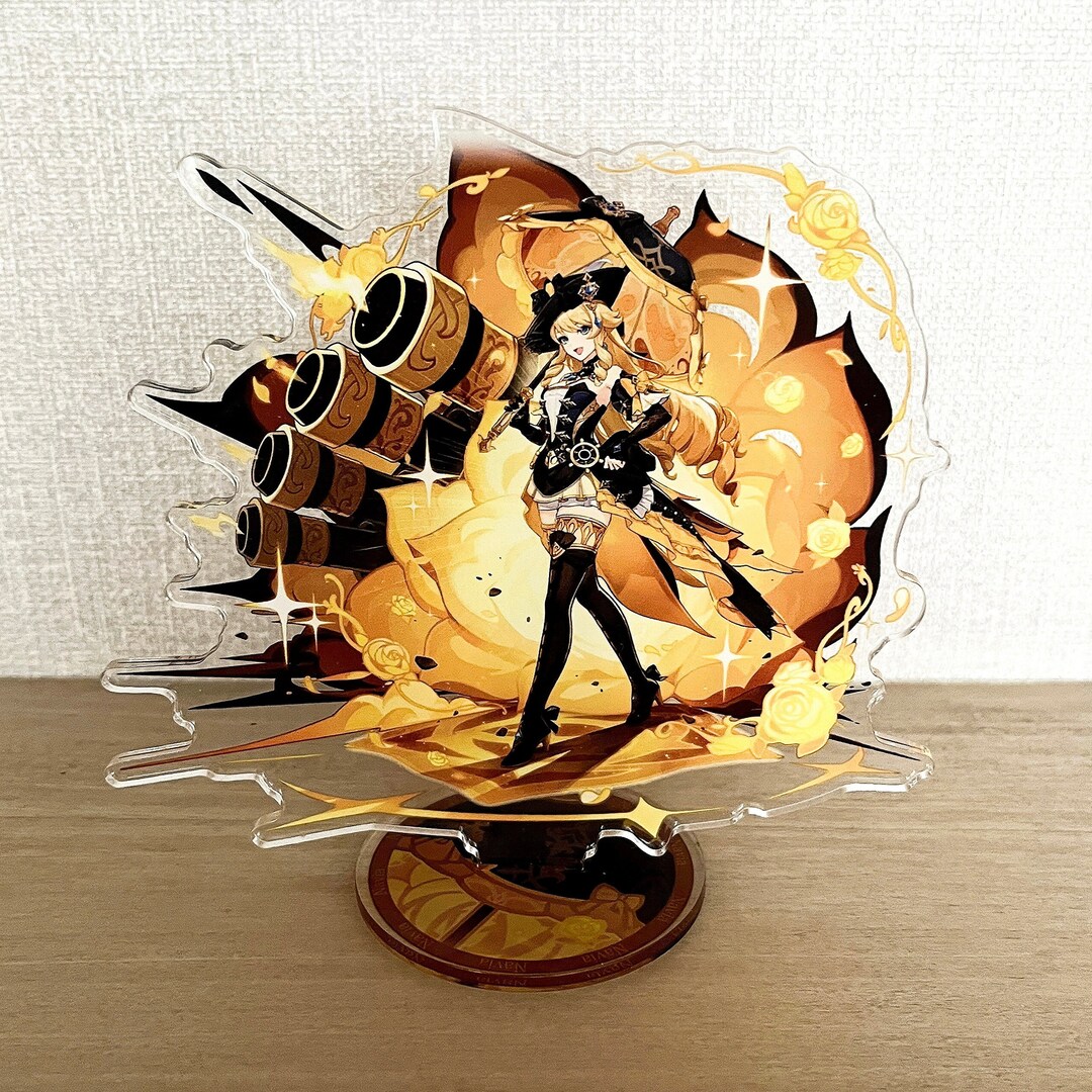 Genshin Impact Navia Acrylic Stand, Genshin Navia Action Figure Standee ...