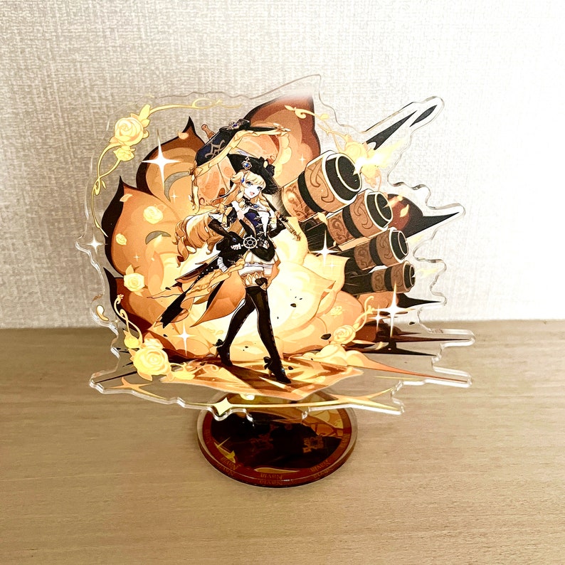 Genshin Impact Navia Acrylic Stand, Genshin Navia Action Figure Standee ...